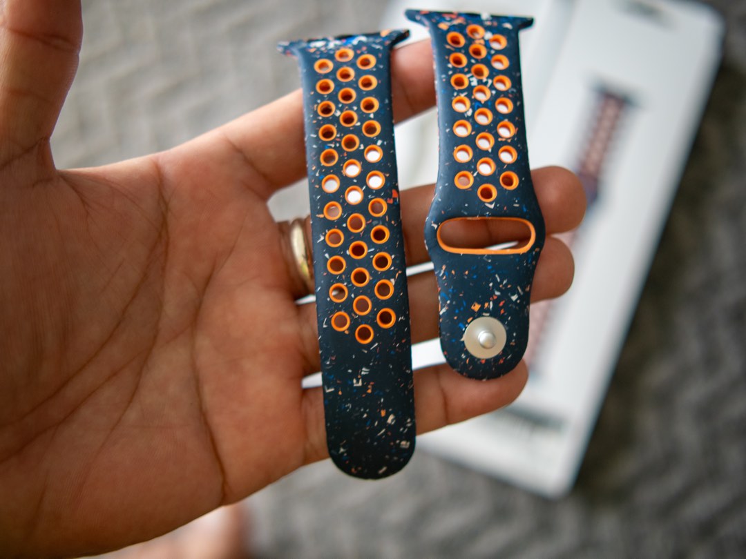 Apple Watch Blue Flame Nike Sport Band - S/M 45mm, Mobile Phones & Gadgets, Wearables & Smart ...