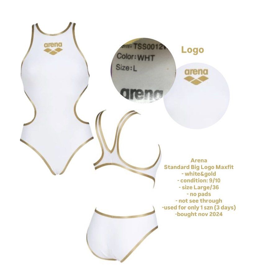 Arena Big Logo, Women's Fashion, Swimwear, Bikinis & Swimsuits on Carousell