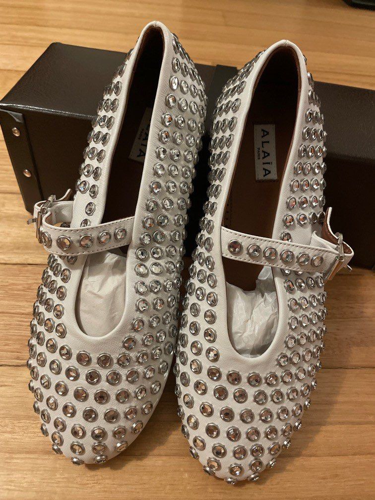 Authentic Alaia Crystal Shoes, Luxury, Sneakers & Footwear on Carousell