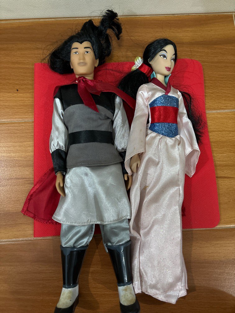 Authentic Disney Mulan and Li Shang Rare Disney Doll Set, Hobbies ...