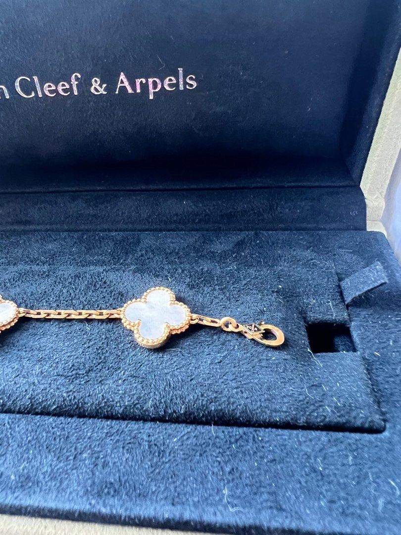 Authentic Van Cleef & Arpels VCA Vintage Alhambra 5 Motif Bracelet ...