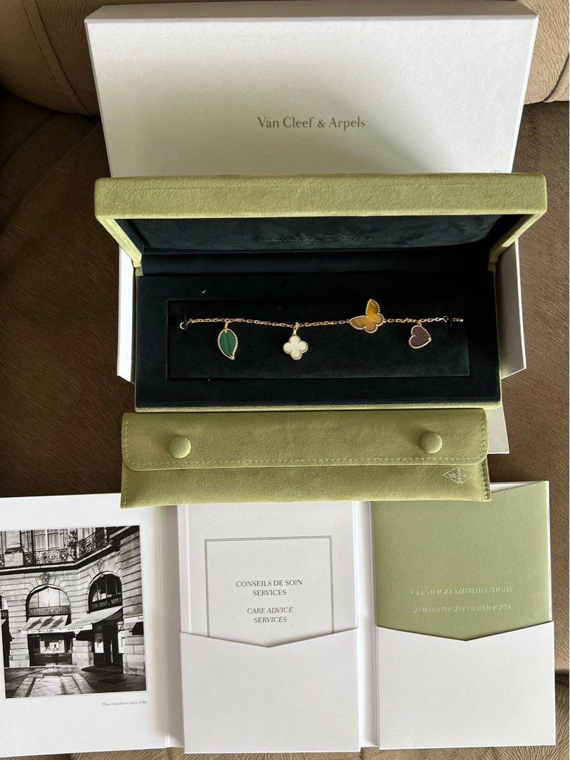 Authentic Van Cleef & Arpels VCA Lucky Spring Bracelet, Women's Fashion ...