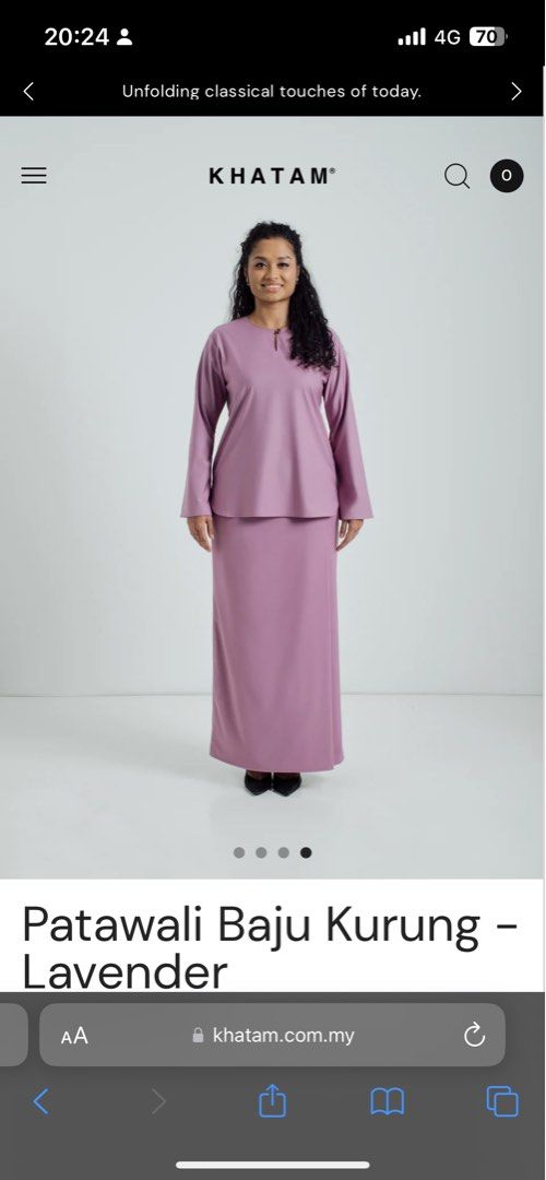Baju kurung Patawali by Khatam, Women's Fashion, Muslimah Fashion, Baju ...