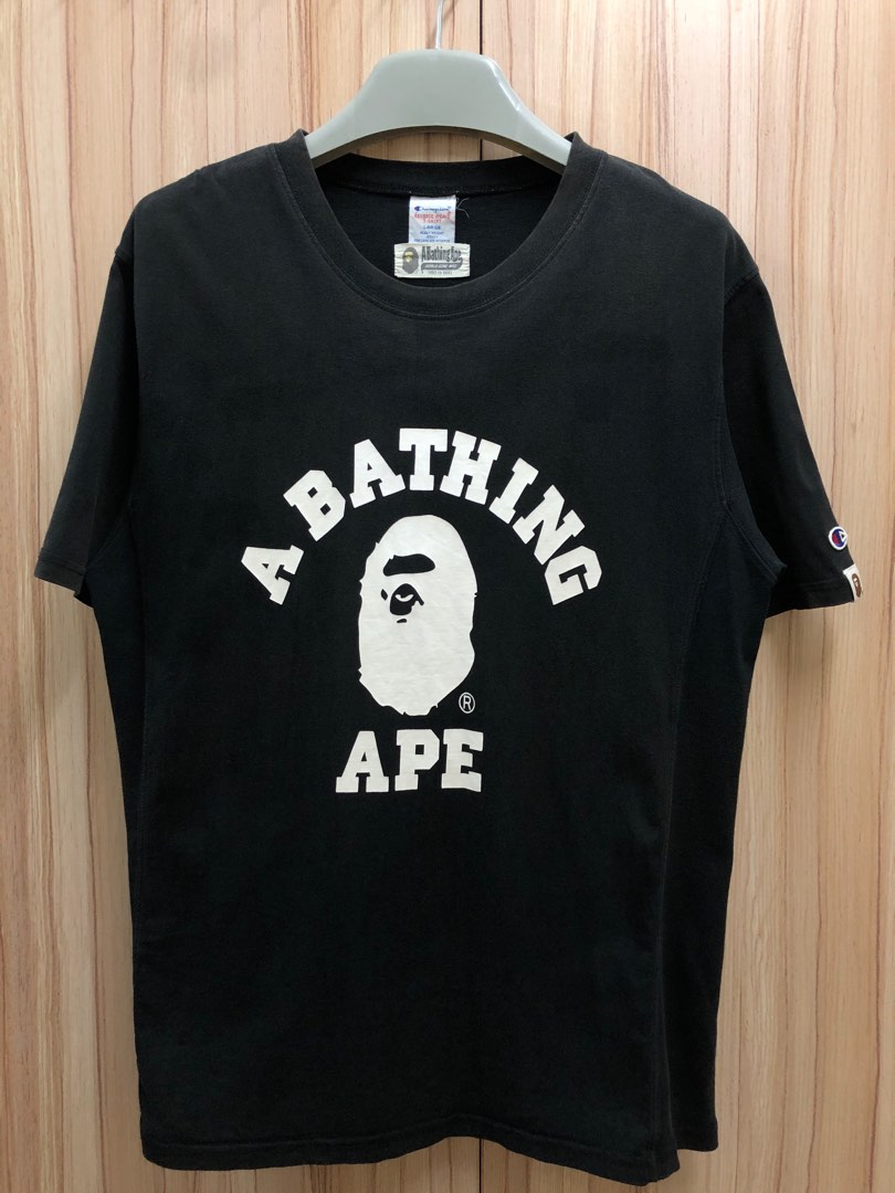 BAPE X CHAMPION COLLAB, Men's Fashion, Tops & Sets, Tshirts & Polo ...