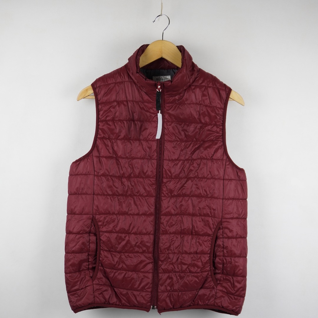 BC Factory Red Puffer Vest Light Weight (M-L), Men's Fashion, Tops ...
