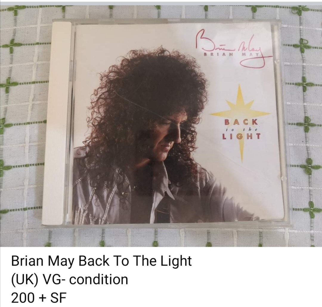 Brian May Back To The Light CD (unsealed), Hobbies & Toys, Music ...