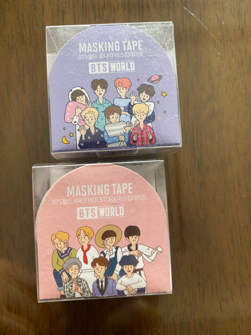 BTS world masking tape, Hobbies & Toys, Memorabilia & Collectibles, K ...