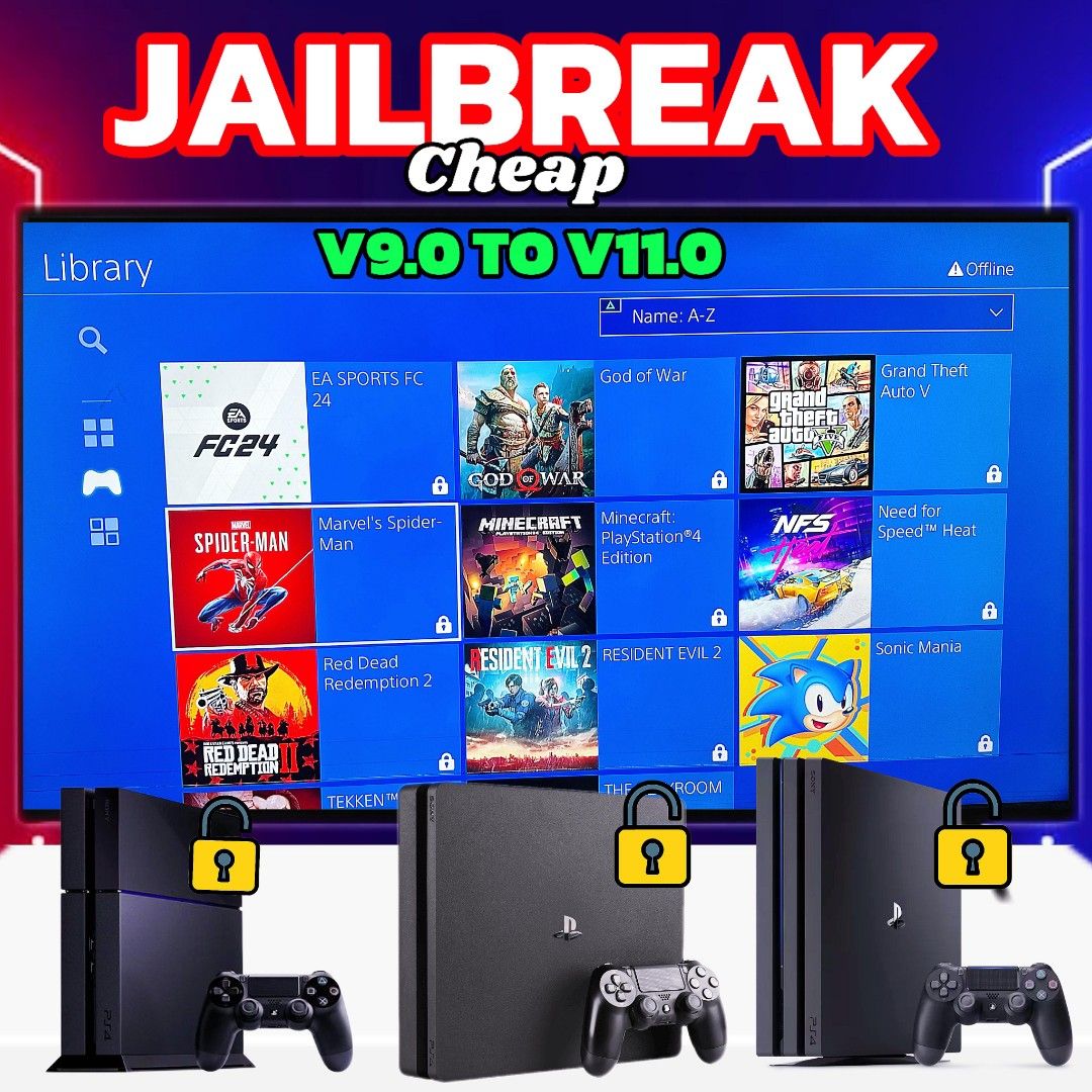 BUY Cheap Jailbreak PS4 in CAROUSELL DM for info 9.0 11.0 Available