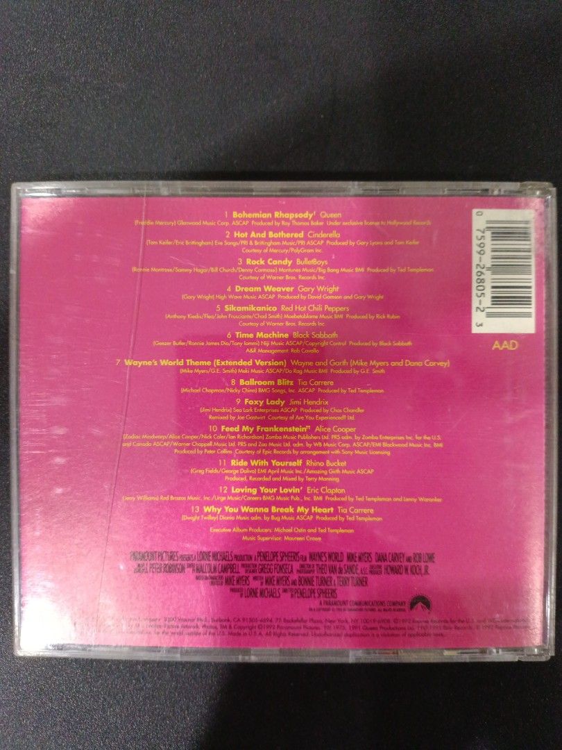 CD - Wayne's world soundtrack, Hobbies & Toys, Music & Media, CDs ...