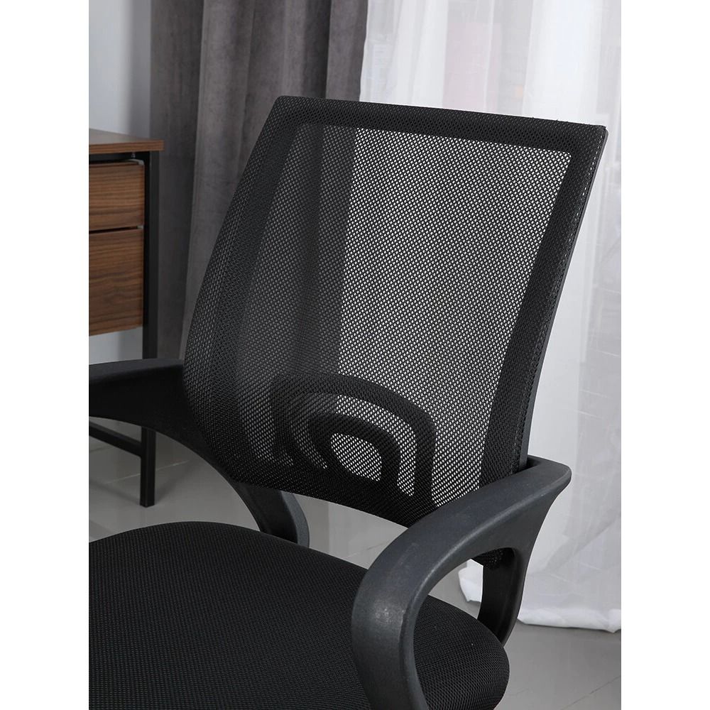 Classic Office Chair GOC01 Black Nylon Feet Adjustable Height 97 cm ...