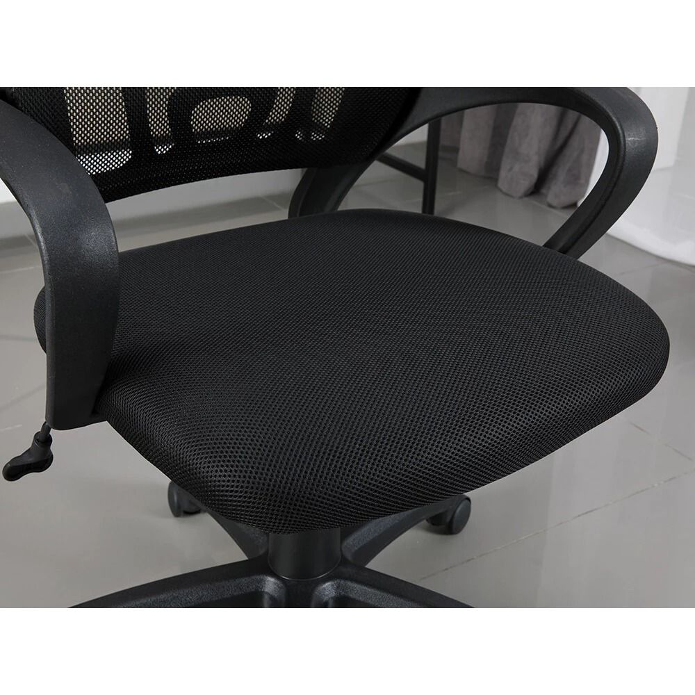 Classic Office Chair GOC01 Black Nylon Feet Adjustable Height 97 cm ...
