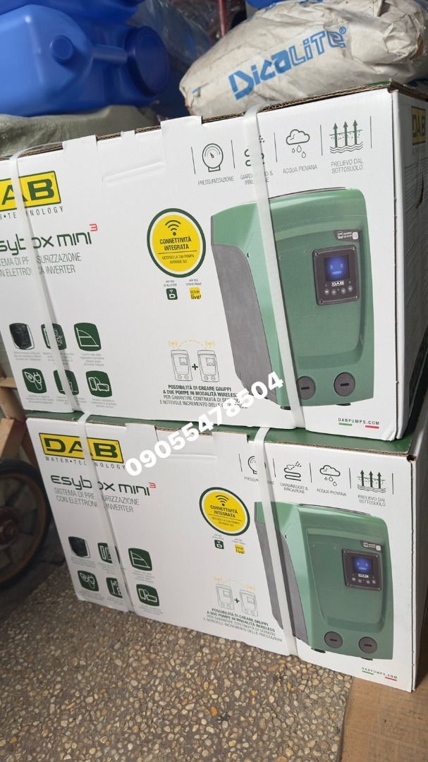 DAB Esybox Mini3 Inverter Water Booster Pump 1HP, Furniture & Home ...
