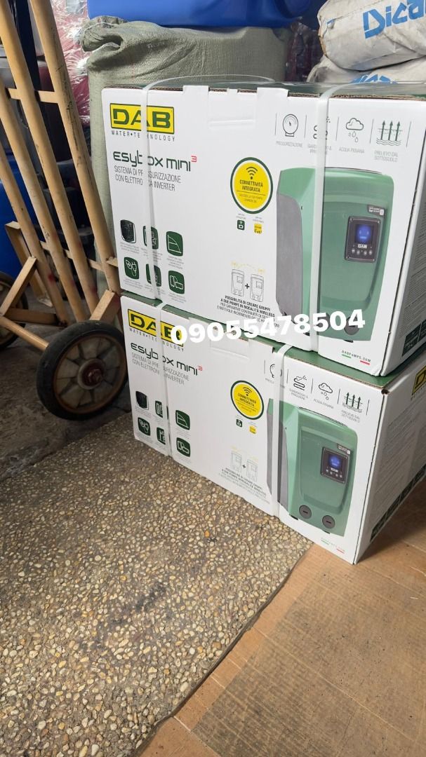 DAB Esybox Mini3 Inverter Water Booster Pump 1HP, Furniture & Home ...
