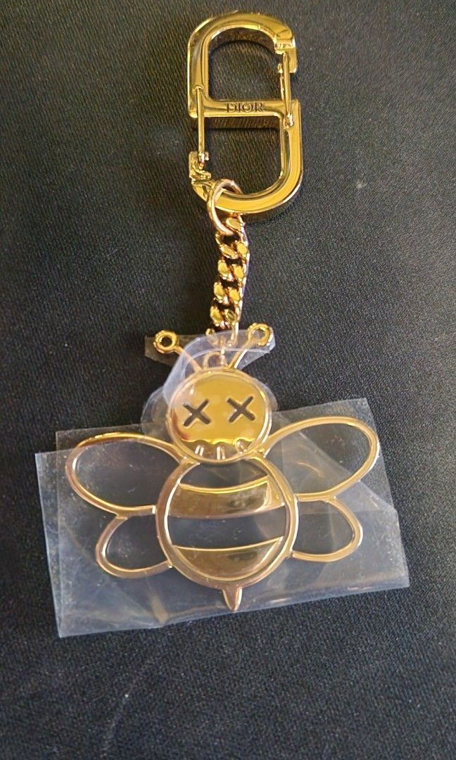 Dior x Kaws Bee Keychain Brand New with protective sticker, Luxury ...