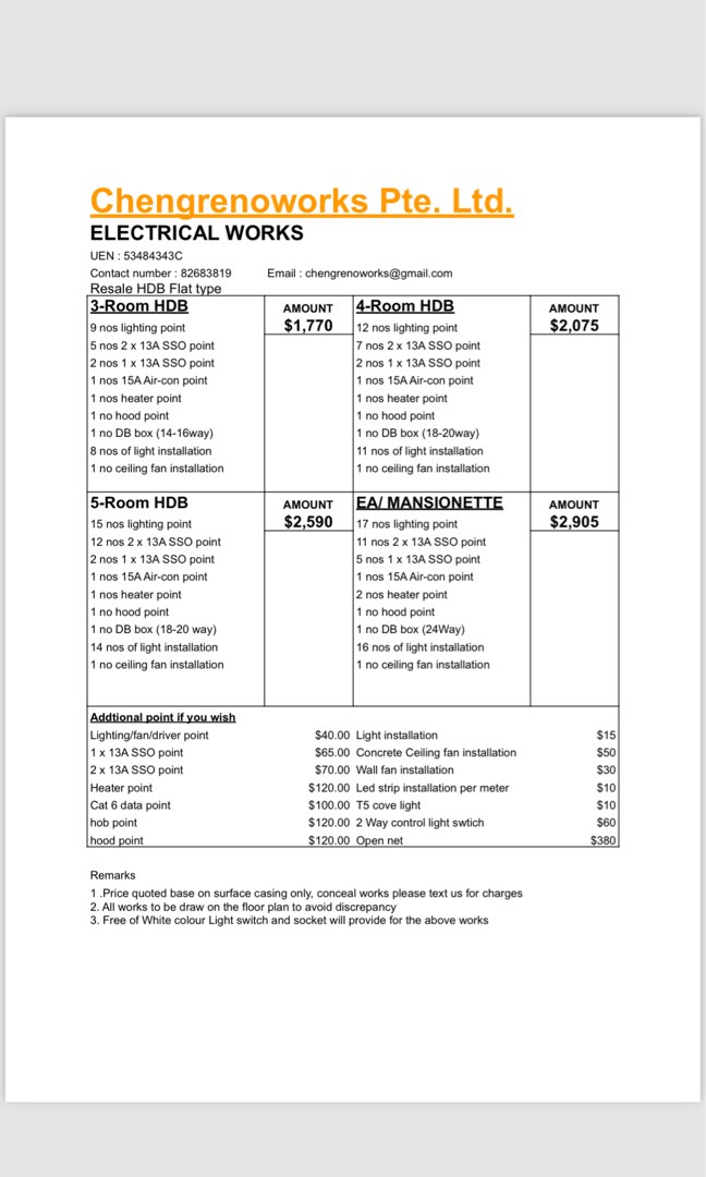 Direct Electrician 24Hrs/Local electricians/Sg electrical services/Home ...