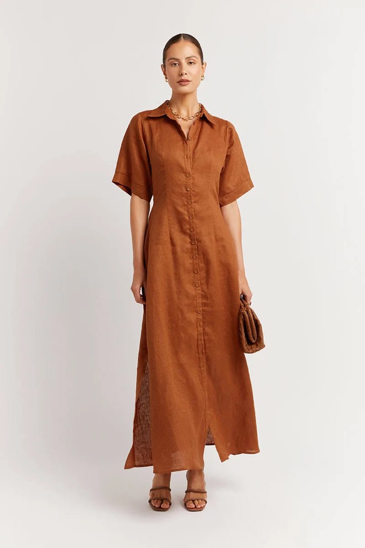 DISSH Darby Linen Dress, Women's Fashion, Dresses & Sets, Dresses on ...