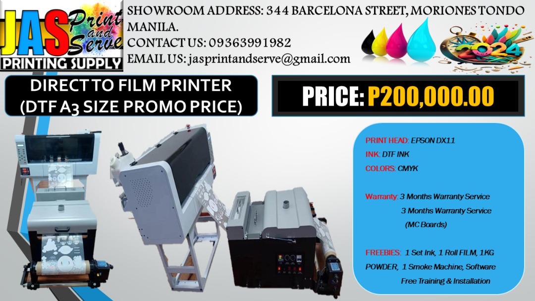 DTF MACHINE A3 SIZE PROMO PRICE AND PACKAGE PRICE, Computers & Tech ...
