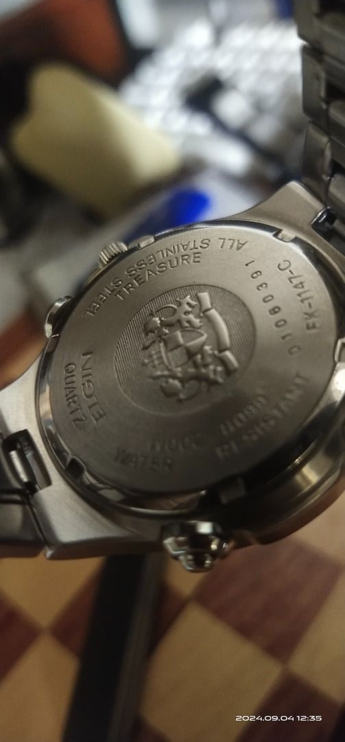 Elgin chronograph analog/digital watch, Luxury, Watches on Carousell