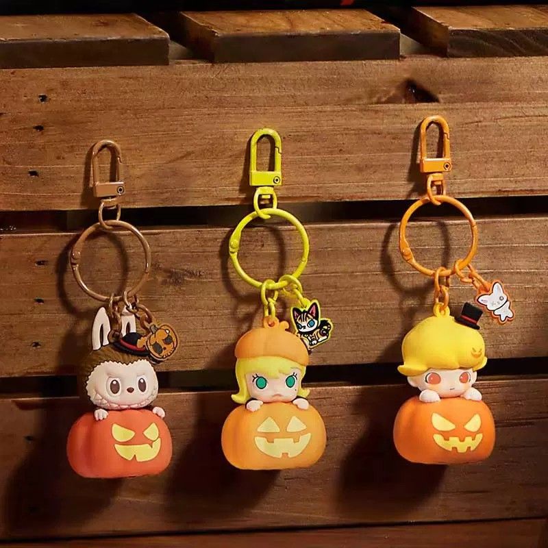 [EXCLUSIVE! POPMART] POPMART HALLOWEEN SPECIAL PUMPKIN LIGHT UP KEYRING ...