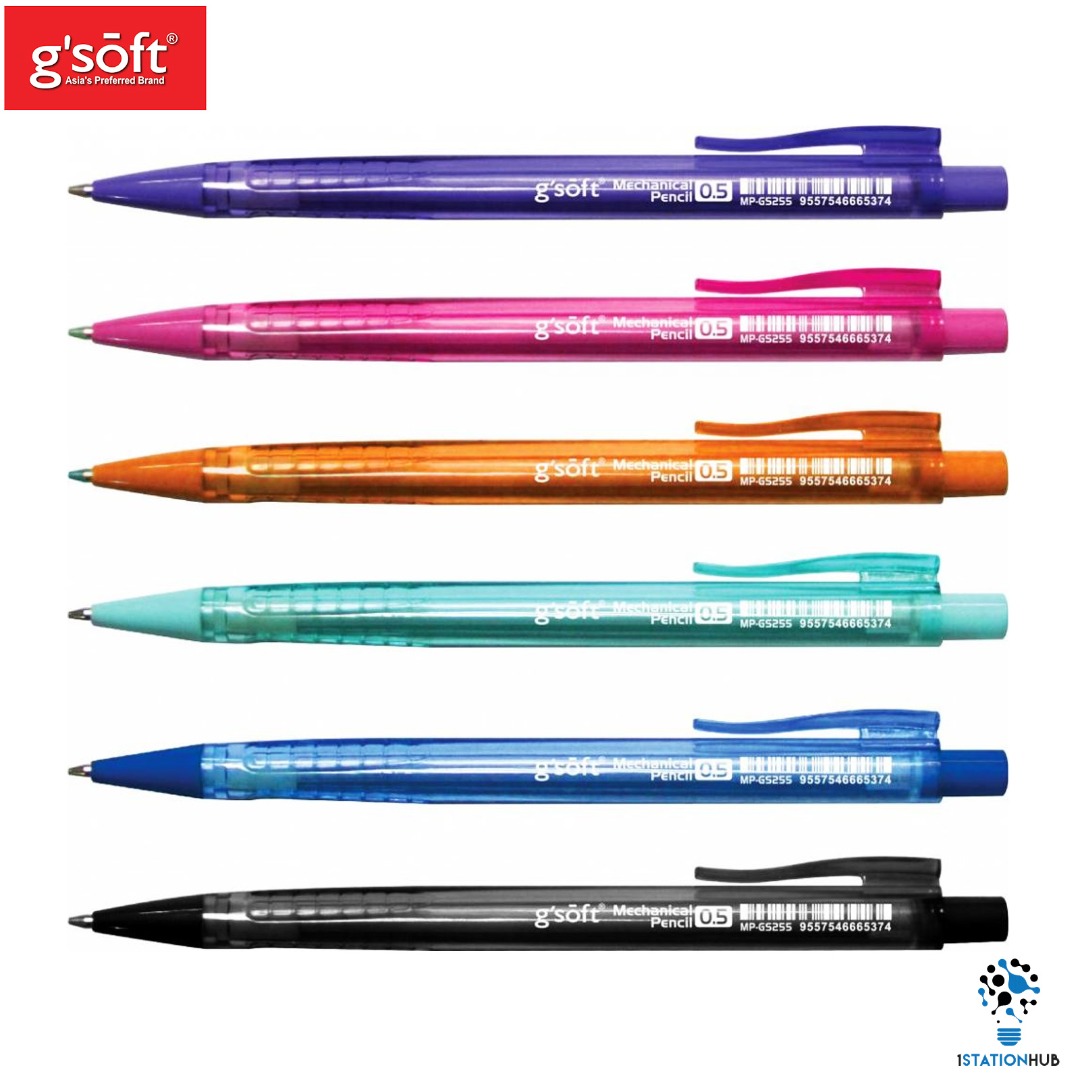 G'Soft GS255 Mechanical Pencil 0.5mm | 2B Writing Pencils School Home ...