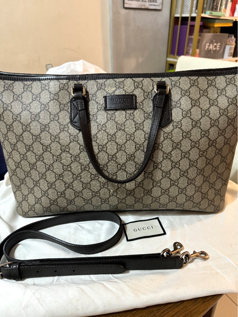Gucci 2 Way Medium Tote Bag, Luxury, Bags & Wallets on Carousell
