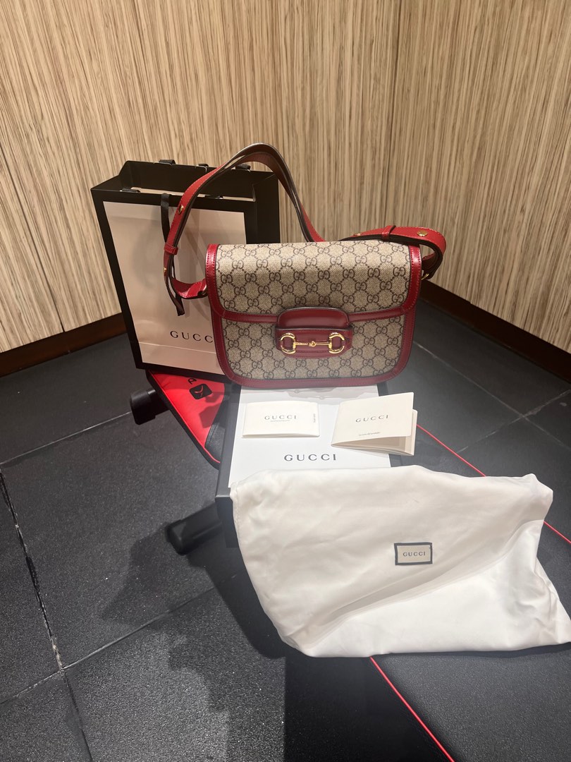 Gucci shoulder bag with complete package, Luxury, Bags & Wallets on ...