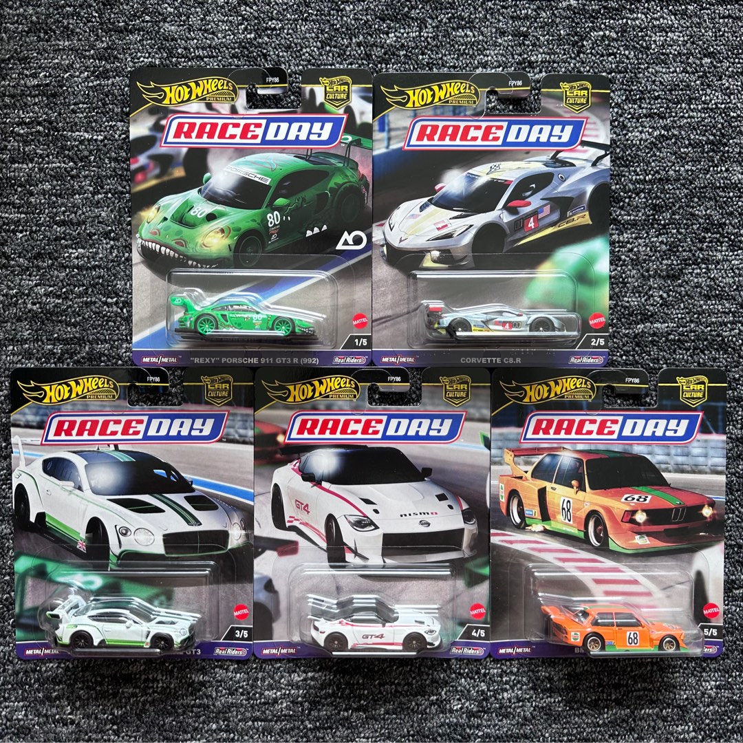 Hot Wheels 2024 RACE DAY Rexy Porsche 911 GT3 R (992) Corvette C8.R ...