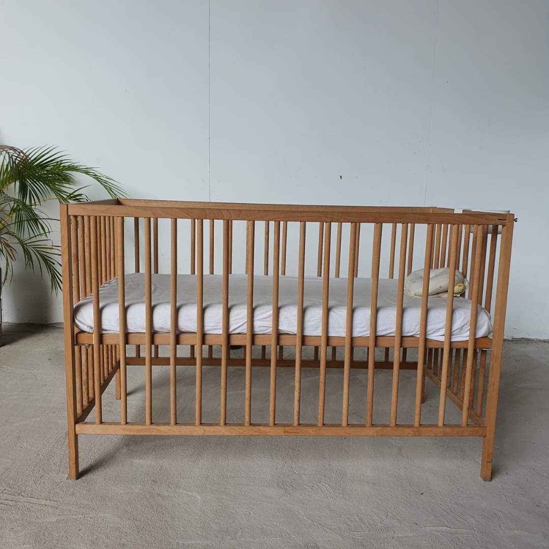 Ikea SNIGLAR Baby Cot With Mattress, Babies & Kids, Baby Nursery & Kids ...