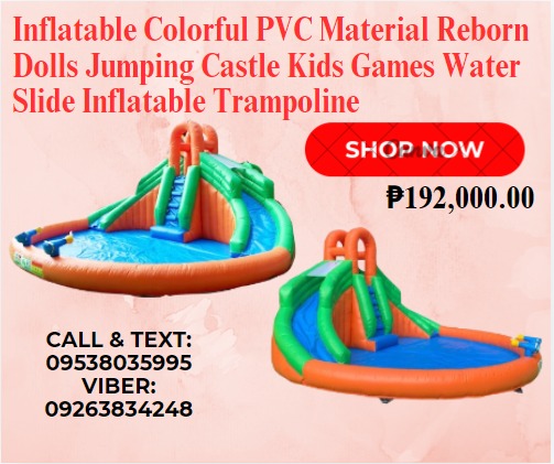 Inflatable Colorful PVC Material Reborn Dolls Jumping Castle Kids Games ...