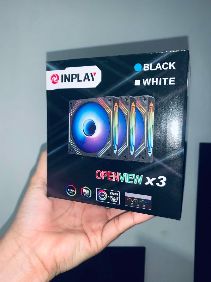 Inplay Openview Tower X3-B 3in1 ARGB 120mm Case Fan Kit With Controller ...