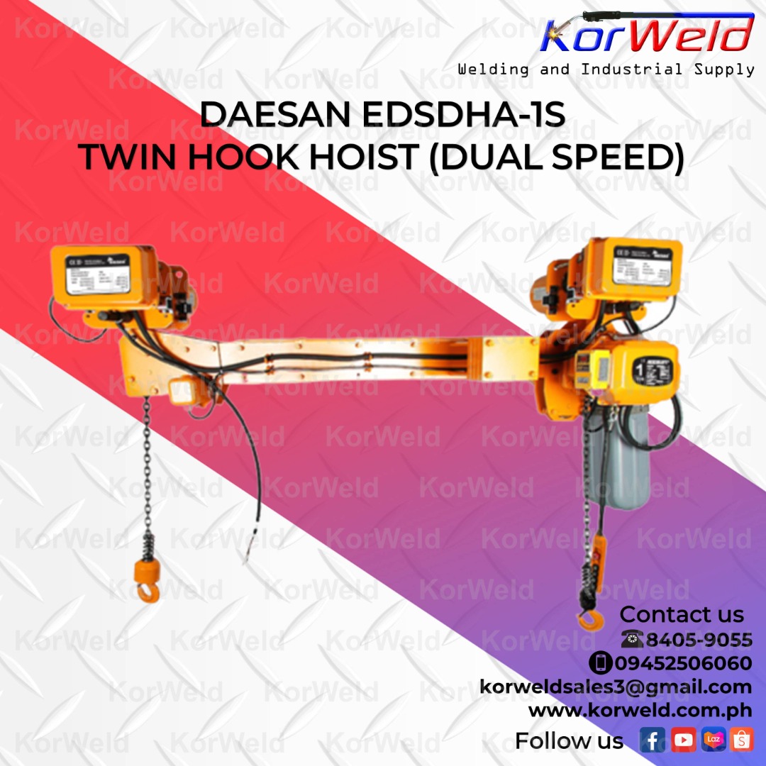 Inverter Twin Hook Hoist (DAESAN), Commercial & Industrial ...