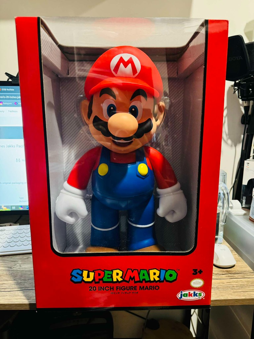 Jakks Pacific Nintendo Super Mario Figure - GIANT Size 20 Inch Toy ...