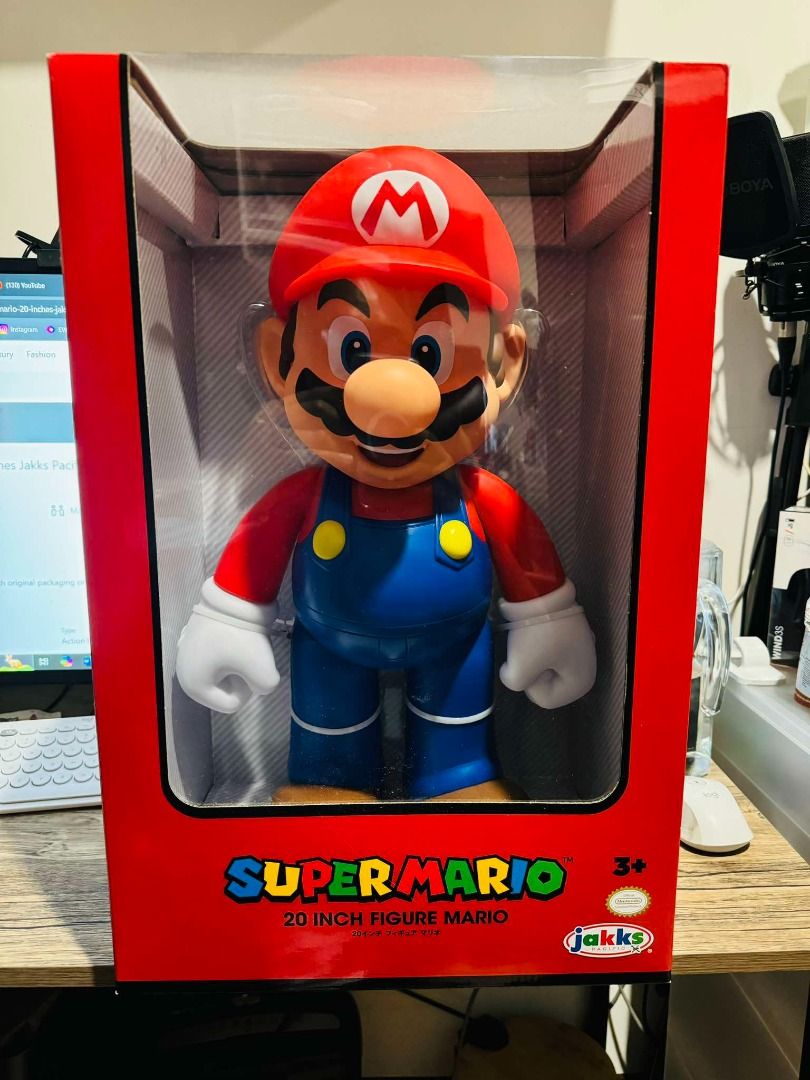 Jakks Pacific Nintendo Super Mario Figure - GIANT Size 20 Inch Toy ...