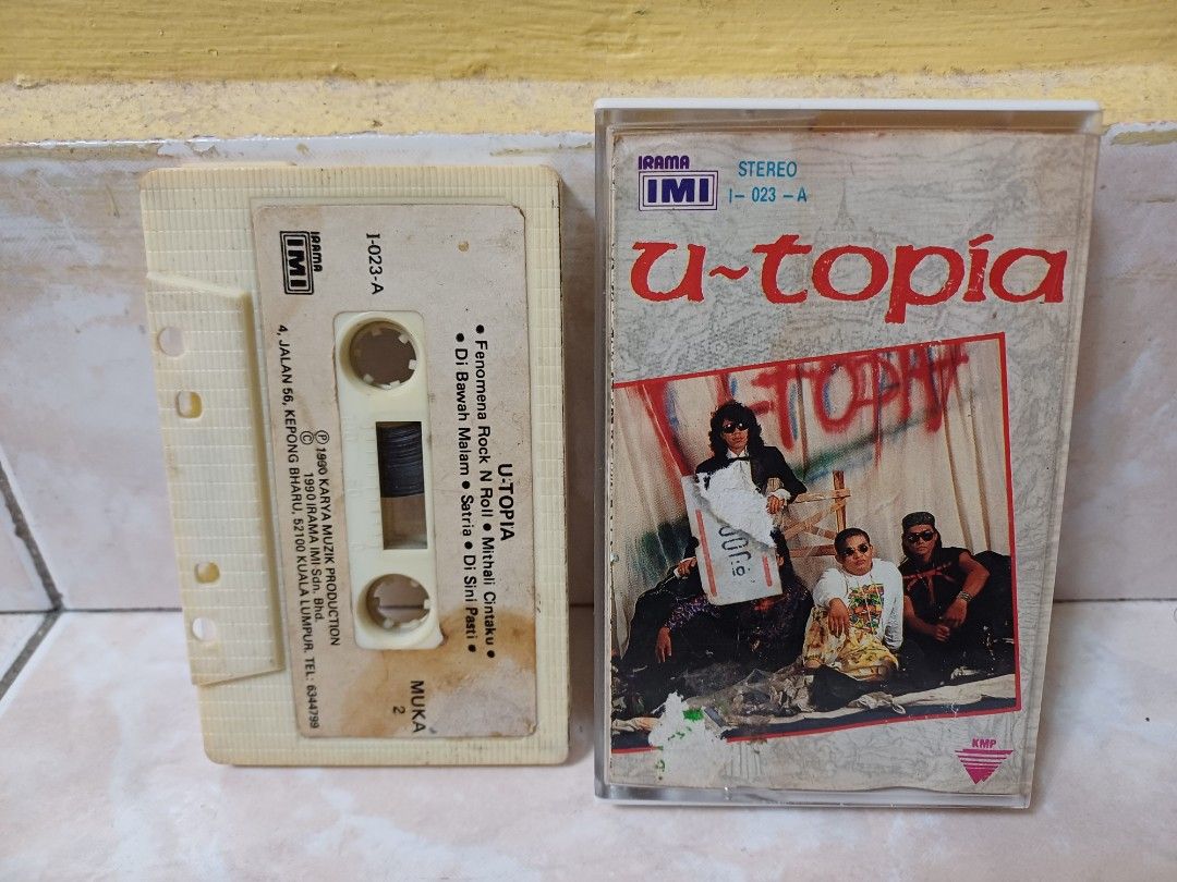 Kaset original rock melayu kumpulan U- topia (1990), Hobbies & Toys, Music & Media, CDs & DVDs ...