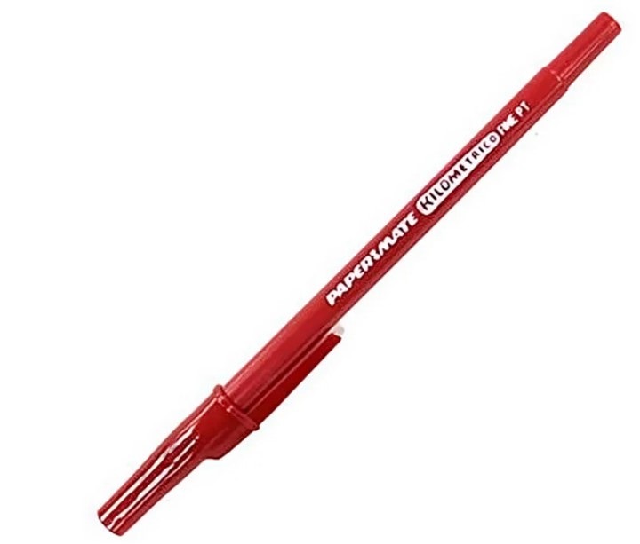 RM 0.40 for 1 kilometrico red pen / red pen / pen merah, Hobbies & Toys ...