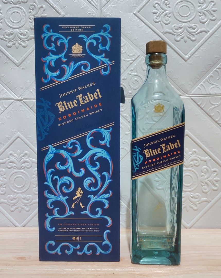 koleksi botol bekas blue label xordinaire, Antik, Pajangan di Carousell