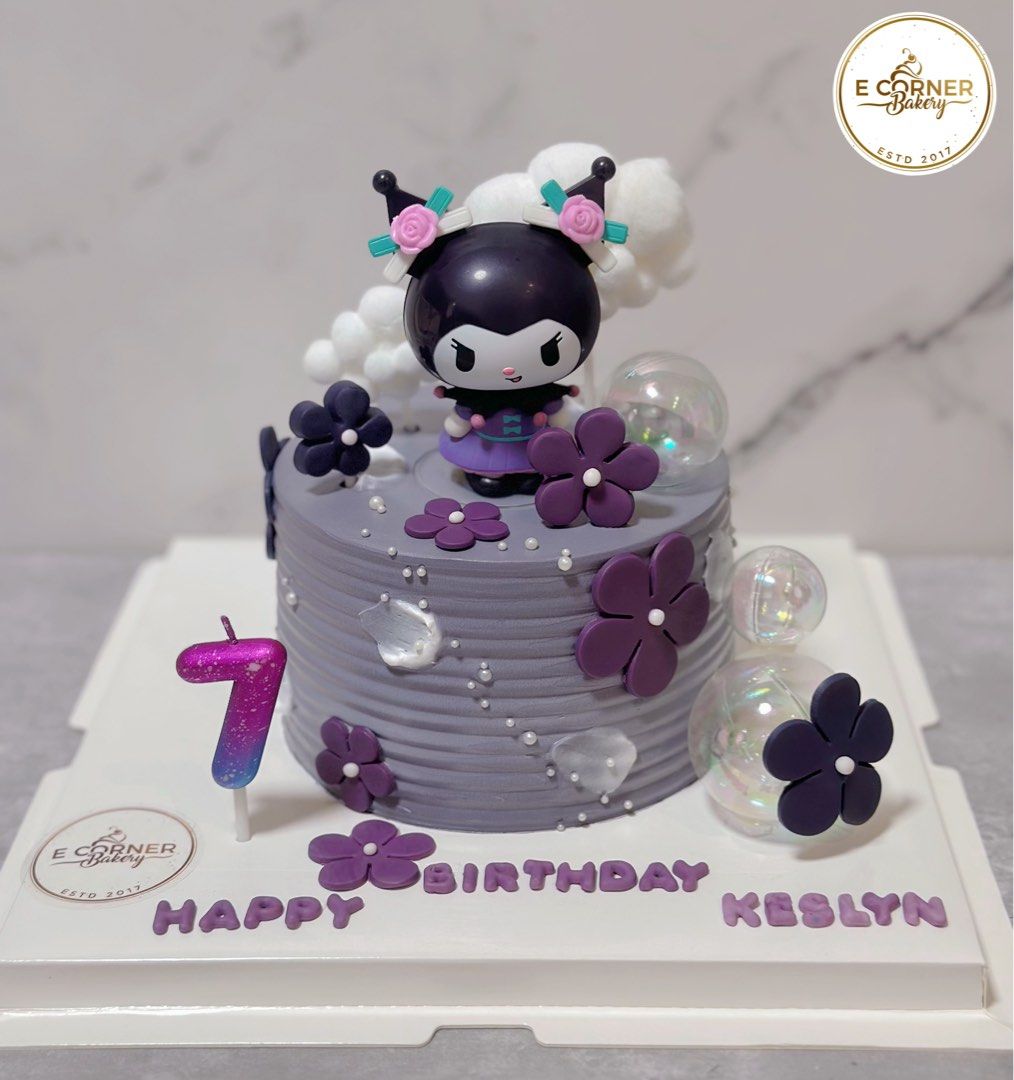 Kuromi design cake, Food & Drinks, Homemade Bakes on Carousell