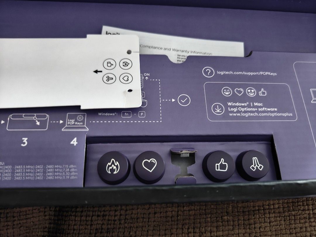 Logitech Pop Keyboard Purple, Computers & Tech, Parts & Accessories ...