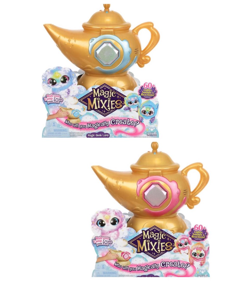 Magic Mixies Magic Genie Lamp 魔法神燈 Blue 藍色 / Pink 粉紅色 / Rainbow 彩虹, 興趣及 ...