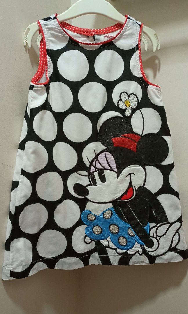 Mickey Mouse Dress, Babies & Kids, Babies & Kids Fashion on Carousell