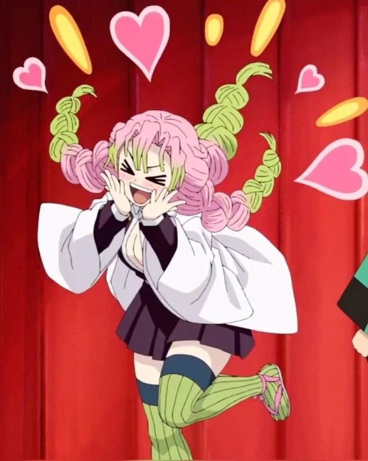 Mitsuri Glass Painting Handmade Demon Slayer with free frame, Hobbies ...