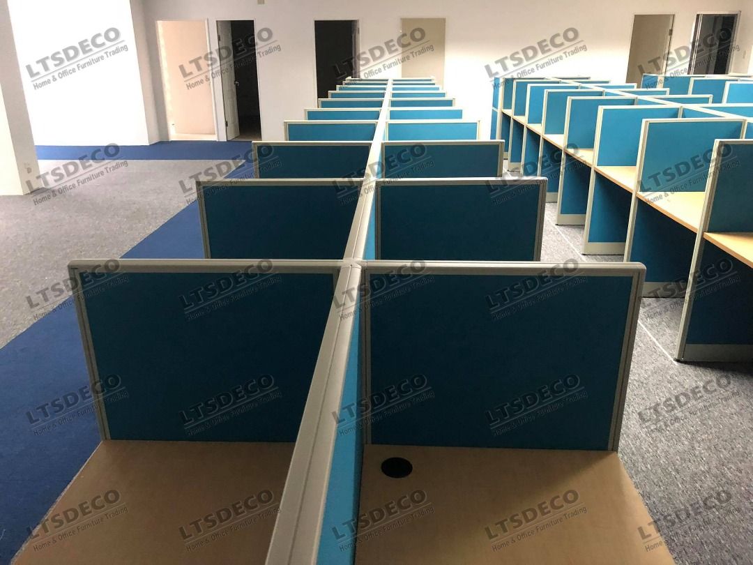 MODULAR WORKSTATION TABLES OFFICE PARTITION, Furniture & Home Living ...