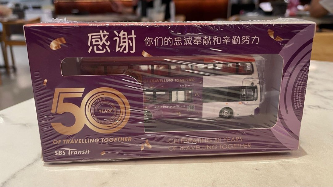 SBS Transit 50 years Anniversary Bus model, Hobbies & Toys, Toys ...