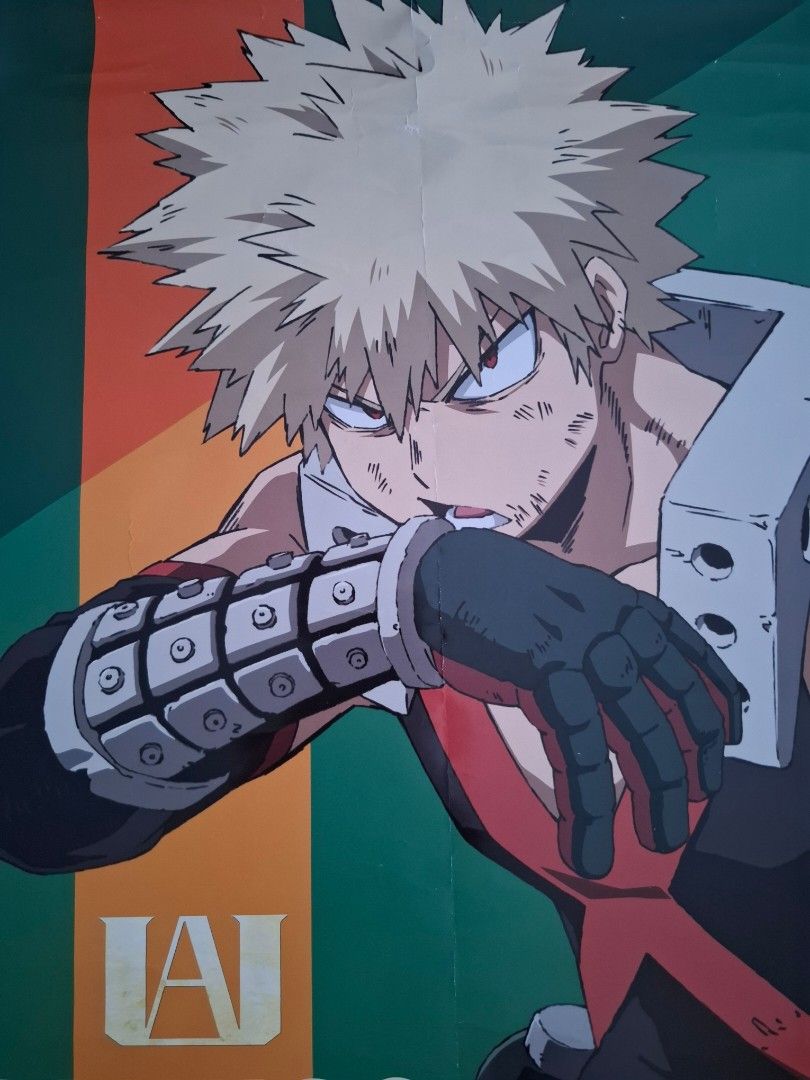 my hero academia bakugou katsuki anime poster, Hobbies & Toys ...