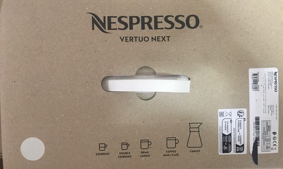 Nespresso Vertuo Next + Aeroccino3 Milk Frother + 5 Boxes of Vertuo ...