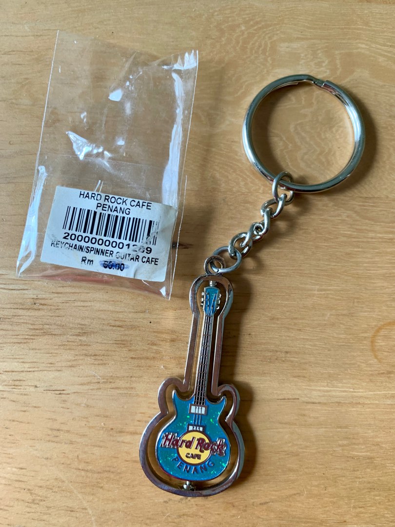 NEW Hard Rock Spinner Guitar Key Chain, Hobbies & Toys, Collectibles ...