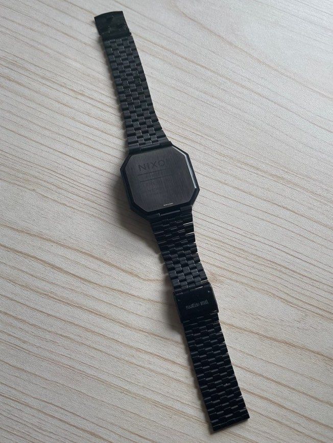 Nixon ReRun All Black A158-001, Men's Fashion, Watches & Accessories ...