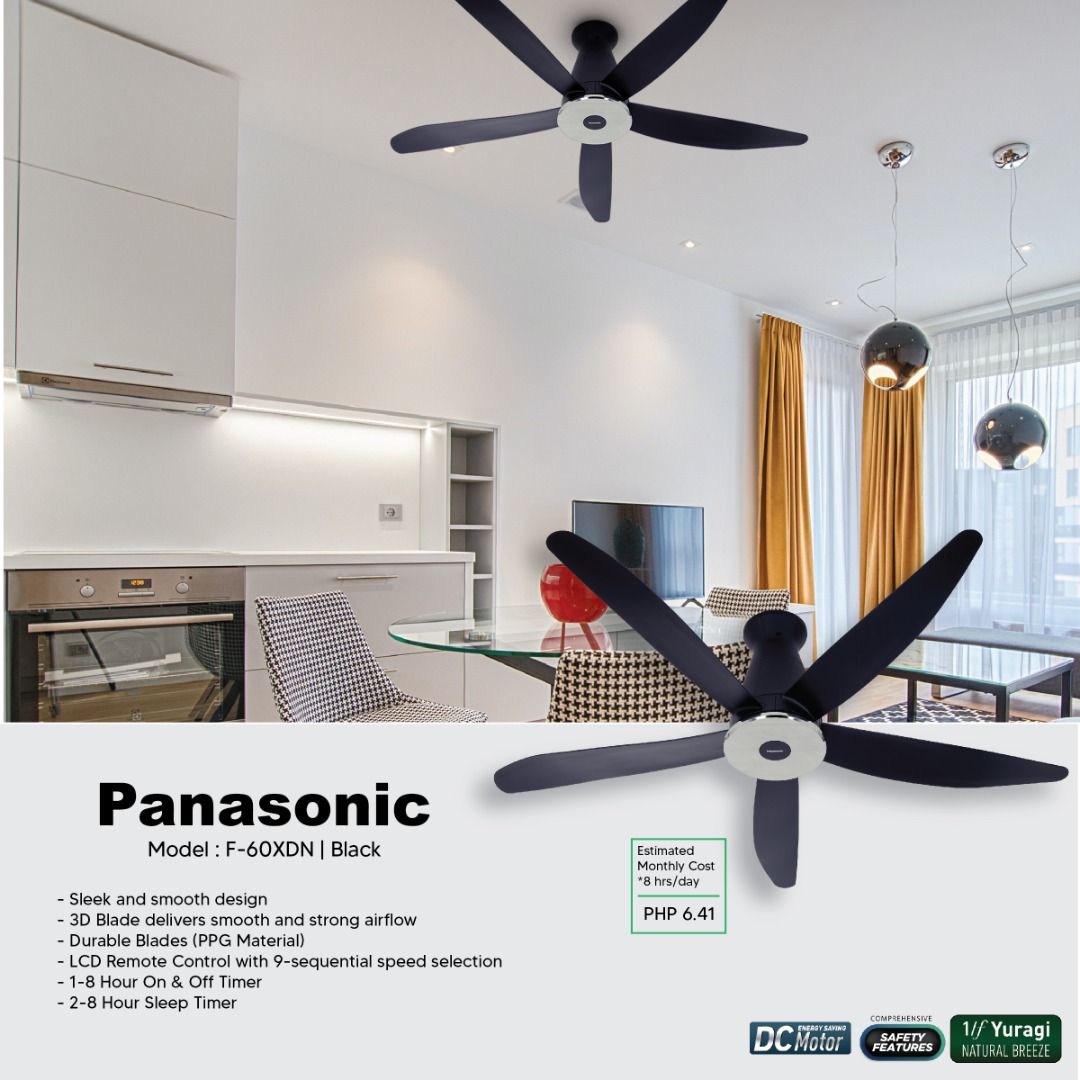 Panasonic Ceiling Fan F-60XDN, TV & Home Appliances, Other Home ...
