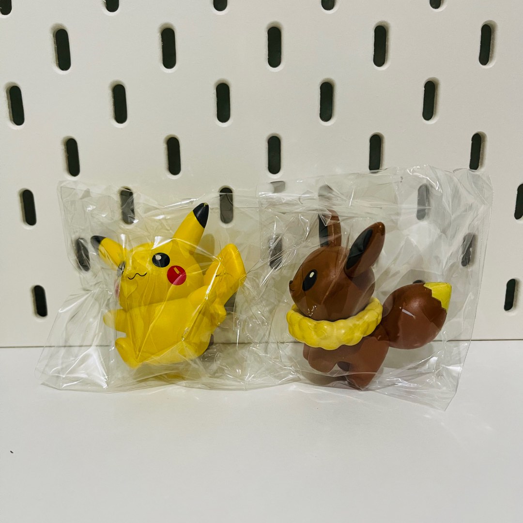 Pokemon Mini Figures Set (As is) - Pikachu & Eevee, Hobbies & Toys ...