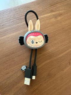 Popmart labubu the monsters drunk in sea phone cable blind box, Mobile ...